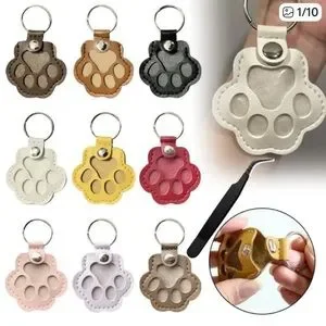 The Unbranded Brand | Dog | Keychain Paw Print Hair Collectors Set Of 2 ...